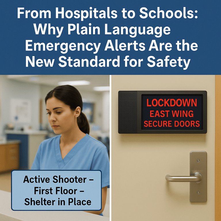 Plain Language Emergency Alerts for Schools | Paging & Intercom Systems